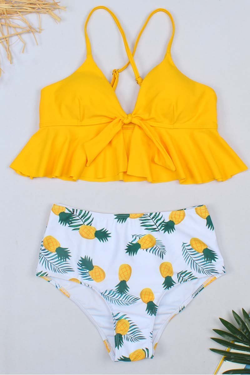 Split Ruffle SwimSuit