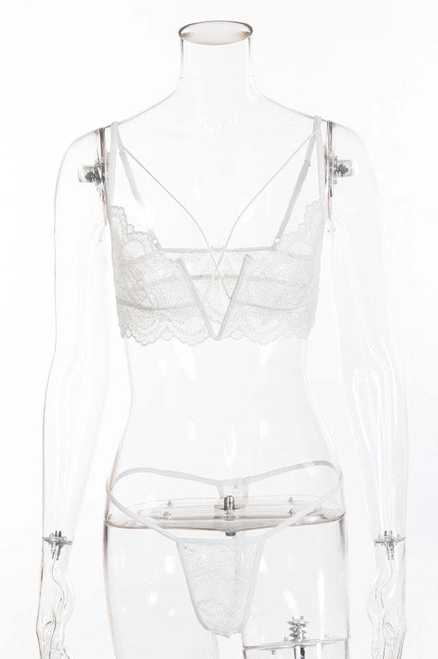 Lace Halter Sexy Lingerie Set